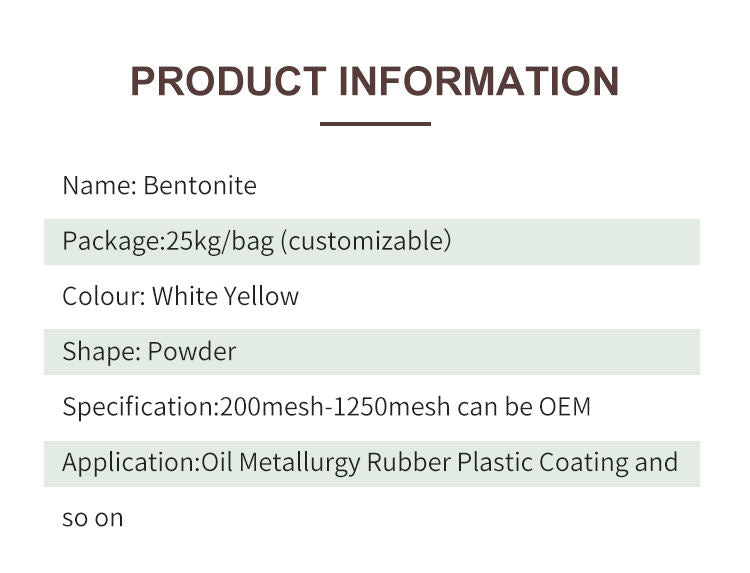 factory Raw Bentonite /raw bentonite price/ sodium bentonite powder ...